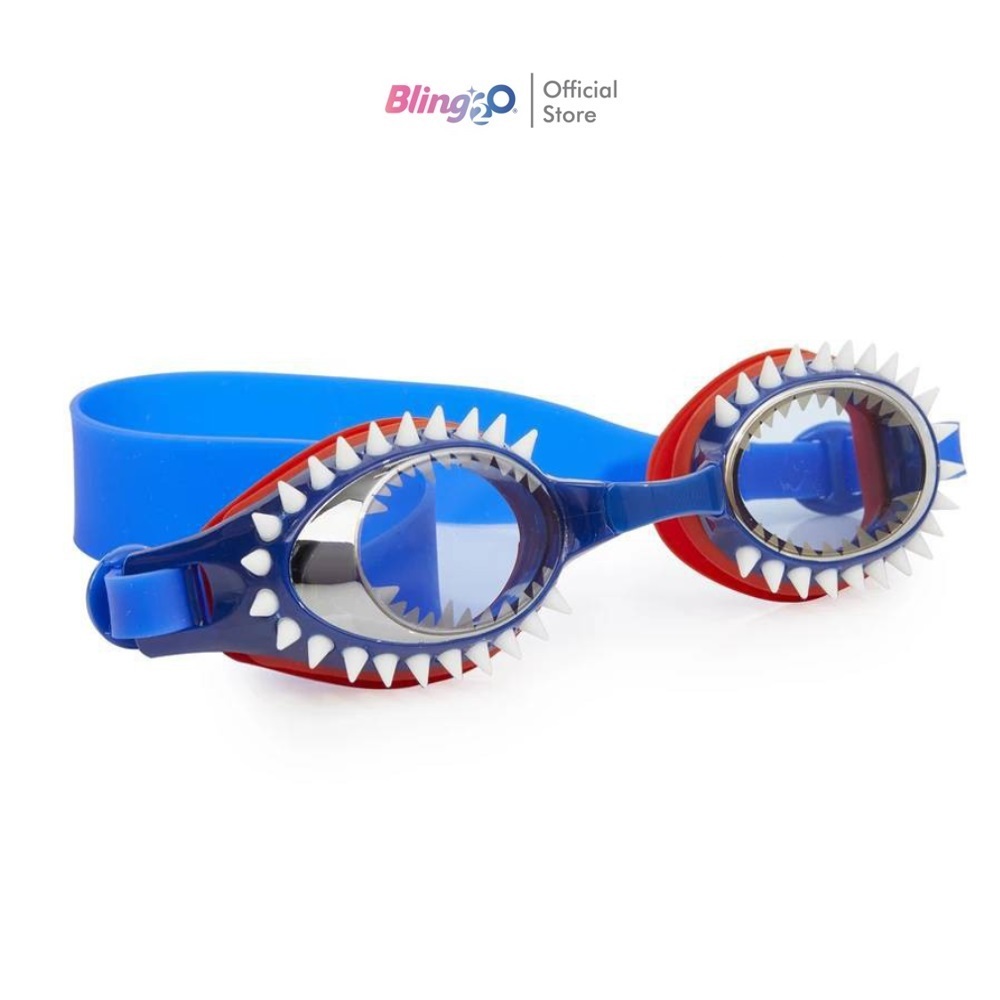 BLING2O แว่นตาว่ายน้ำเด็กสีสดใส ยอดฮิตจากอเมริกา FISH N CHIPS HAMMERHEAD BLUE ถ่ายรูปสวย ป้องกัน ...