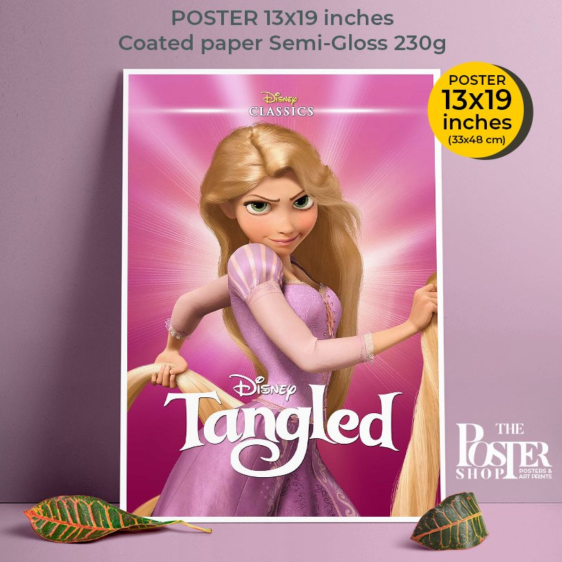 Tangled Poster โปสเตอร์ราพันเซล เจ้าหญิงผมยาวกับโจรซ่าจอมแสบ ภาพขนาด ...