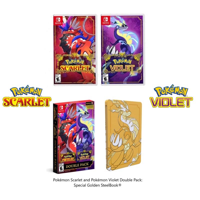 [มือ1] Pokemon Scarlet and Pokemon Violet Double Pack GAME NINTENDO ...