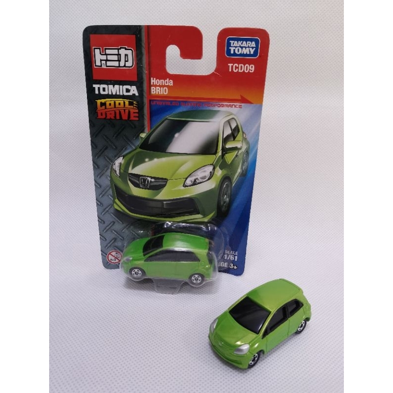 TCD 09 Honda Brio โมเดลรถ ฮอนด้า บริโอ สีเขียว 1/64 Tomica Cooldrive ...