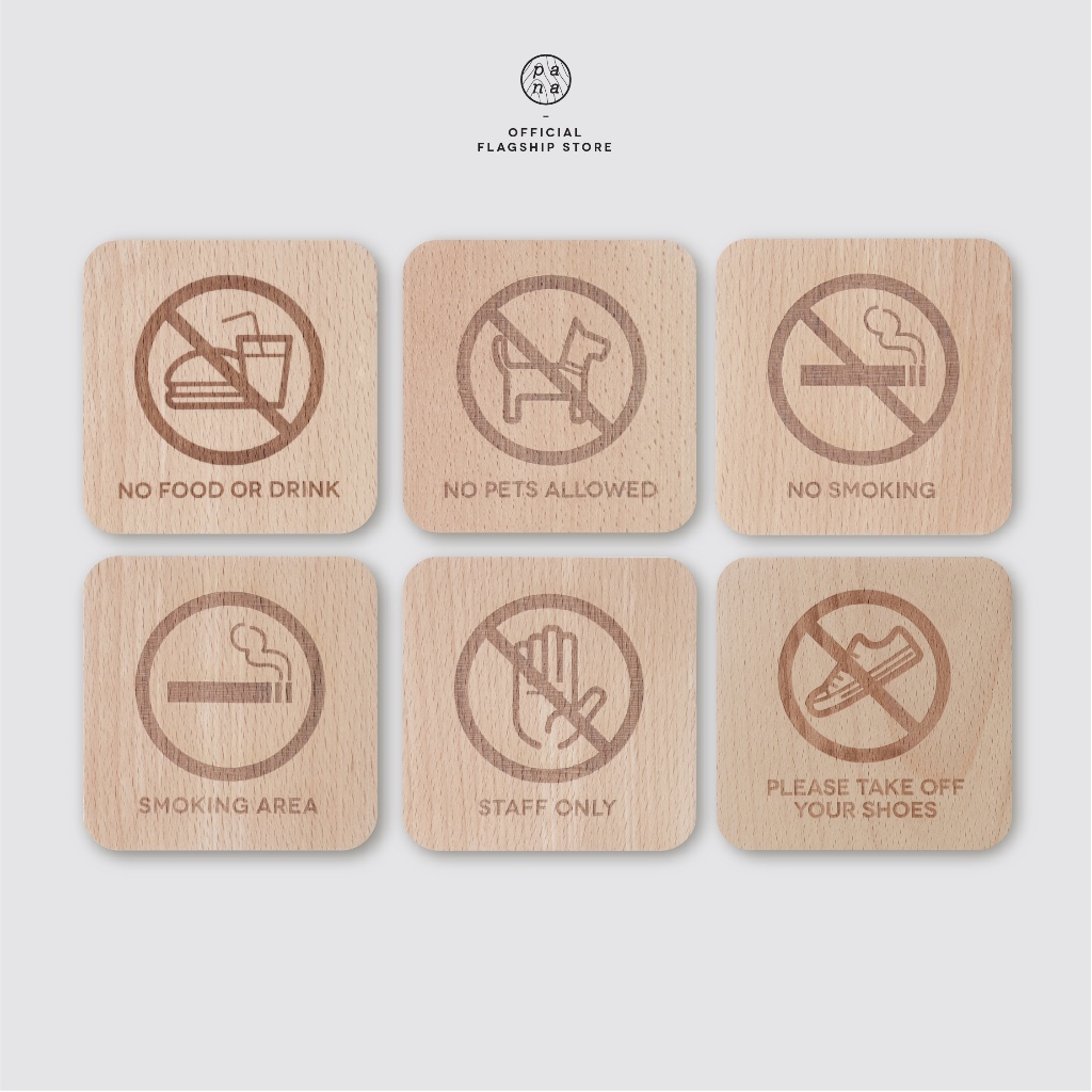 Pana Objects SIGNAGE : ป้ายห้าม ป้ายคำเตือน | Shopee Thailand