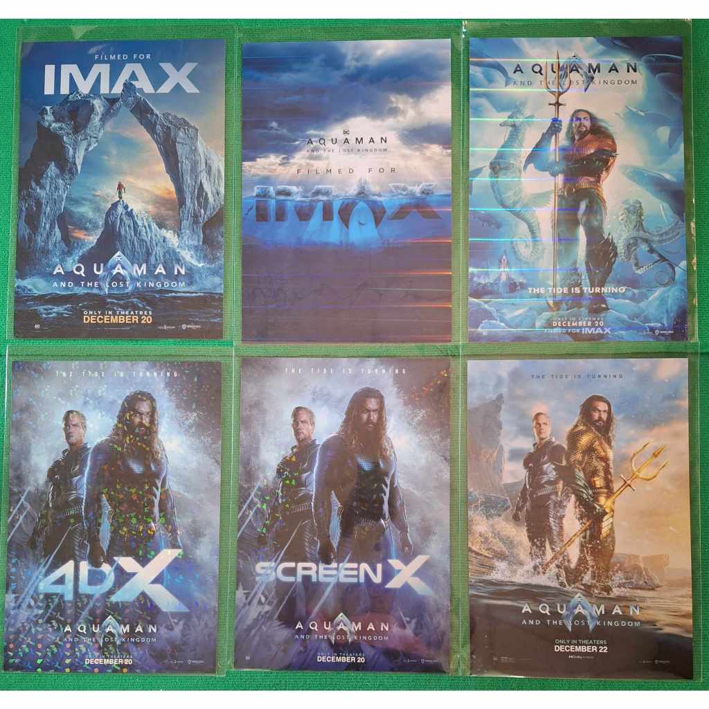 โปสเตอร์ อะควอแมนAquaman IMAX เมเจอร์ และ SF ครบทั้ง6ลาย ขนาด13x19 นิ้ว | Shopee Thailand