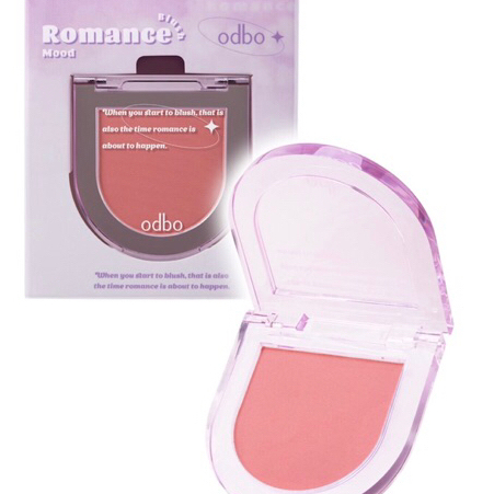 Odbo Romance Mood Blush OD1319 2.8g. โอดีบีโอ โรแมนซ์ มู้ด บลัช มีเสน่ห์ น่ารัก | Shopee Thailand
