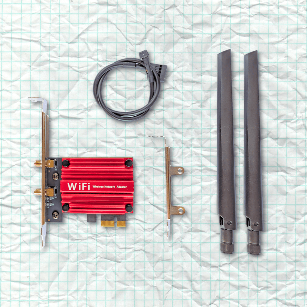 การ์ด WiFi AX210 PCIe Kit WiFi 6E 2.4/5/6Ghz Bluetooth 5.3 For Windows ...