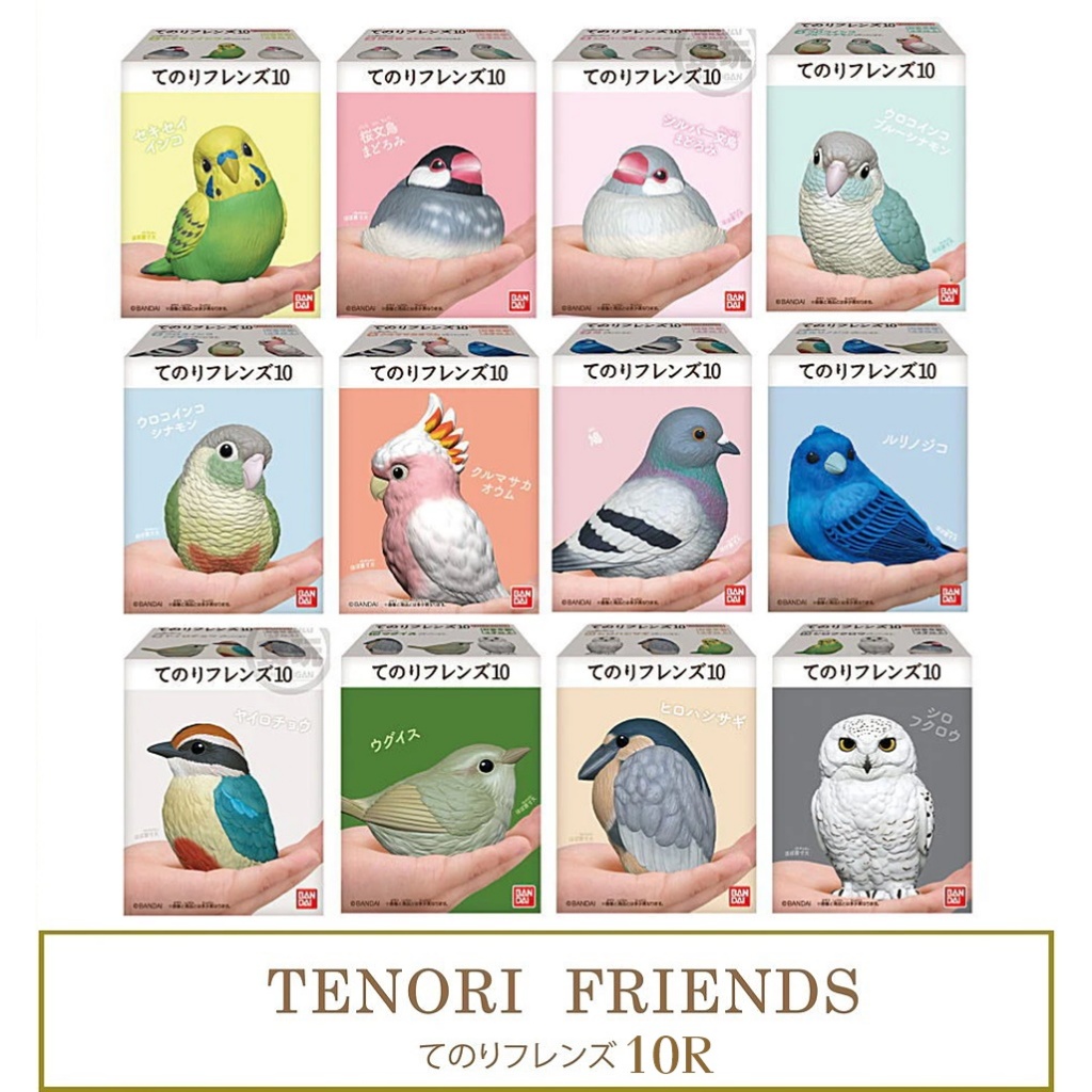 (ยกชุดพร้อมส่ง) Model Bandai Tenori Friends 10R โมเดลนก | Shopee Thailand