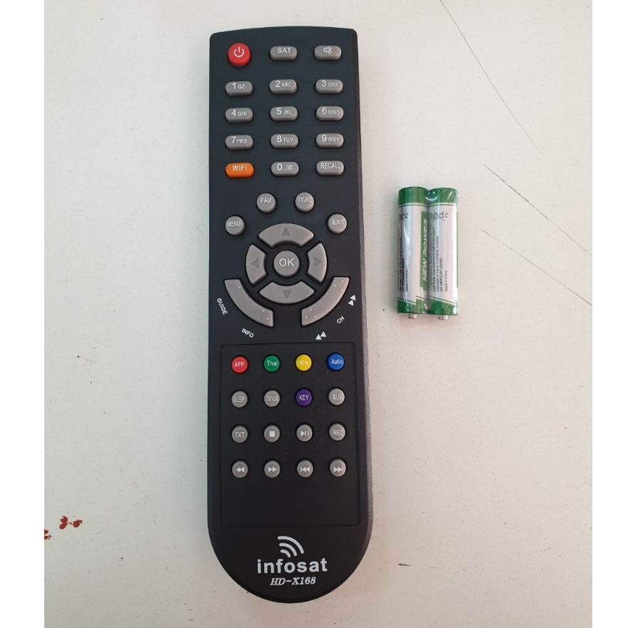 รีโมท INFOSAT ใช้ได้กับกล่องณ Infosat HD ได้ทุกรุ่น (แถมถ่าน) | Shopee ...