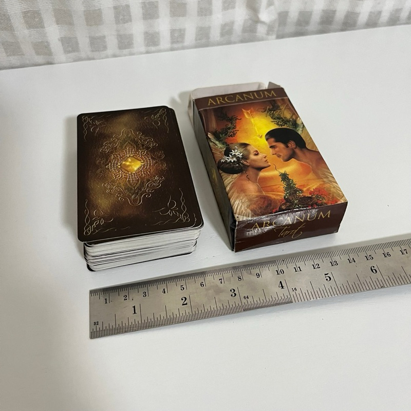 (มือสองญี่ปุ่น ของแท้)ไพ่ทาโร่ ยิปซี การ์ด 78 ใบ ลาย Arcanum Tarot is Oracle Cards งานลายสวย น่า ...