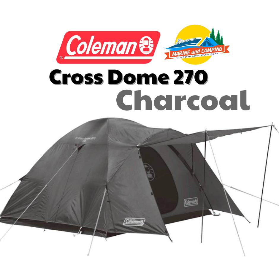 Coleman Cross Dome 270 Charcoal New 2025 แถม White Sheet 3x3 | Shopee Thailand