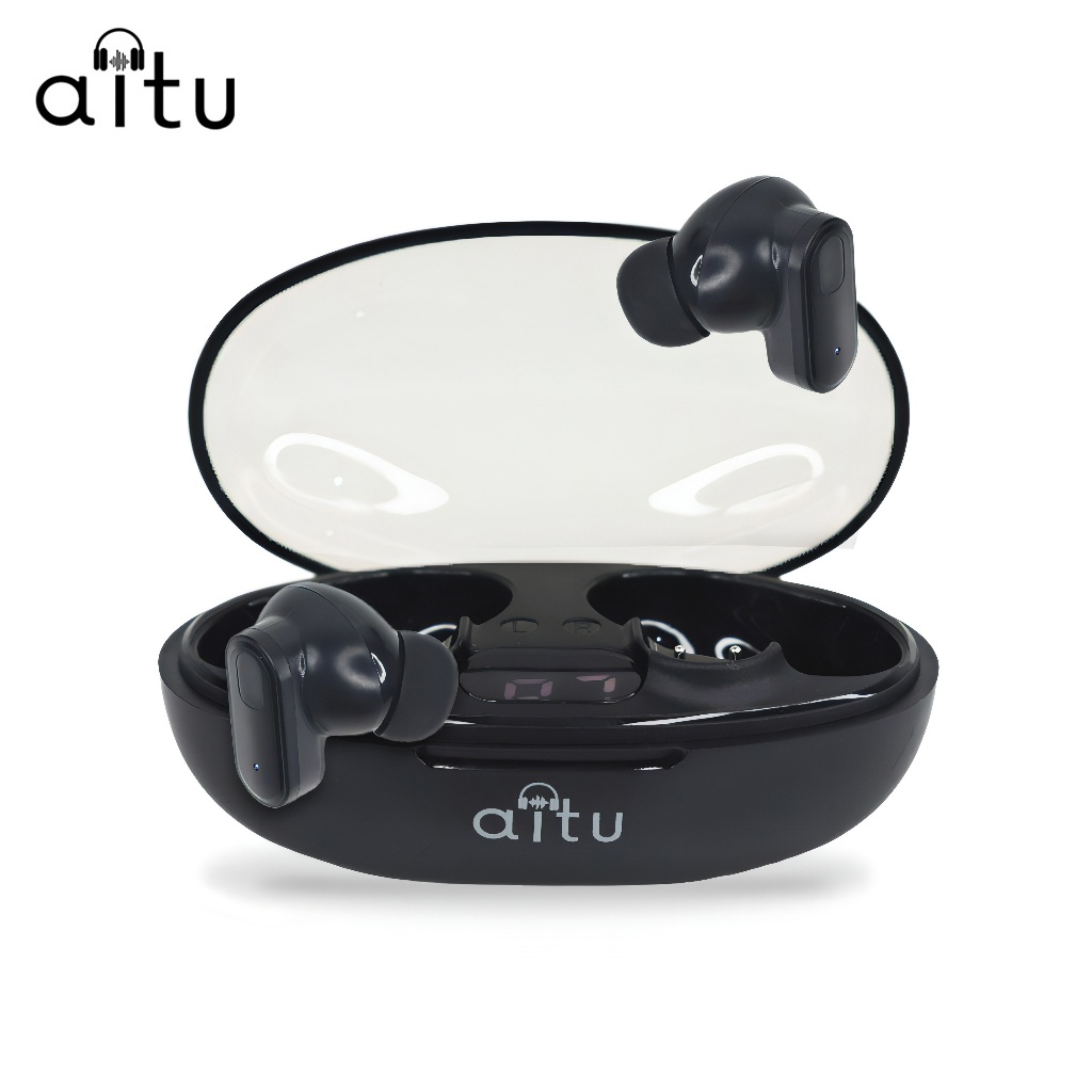 Aitu 15 หูฟังชไร้สาย บลูทูธ 5.3 สเตอริโอไฮไฟ ตัดเสียงรบกวน เสียงเบส ...