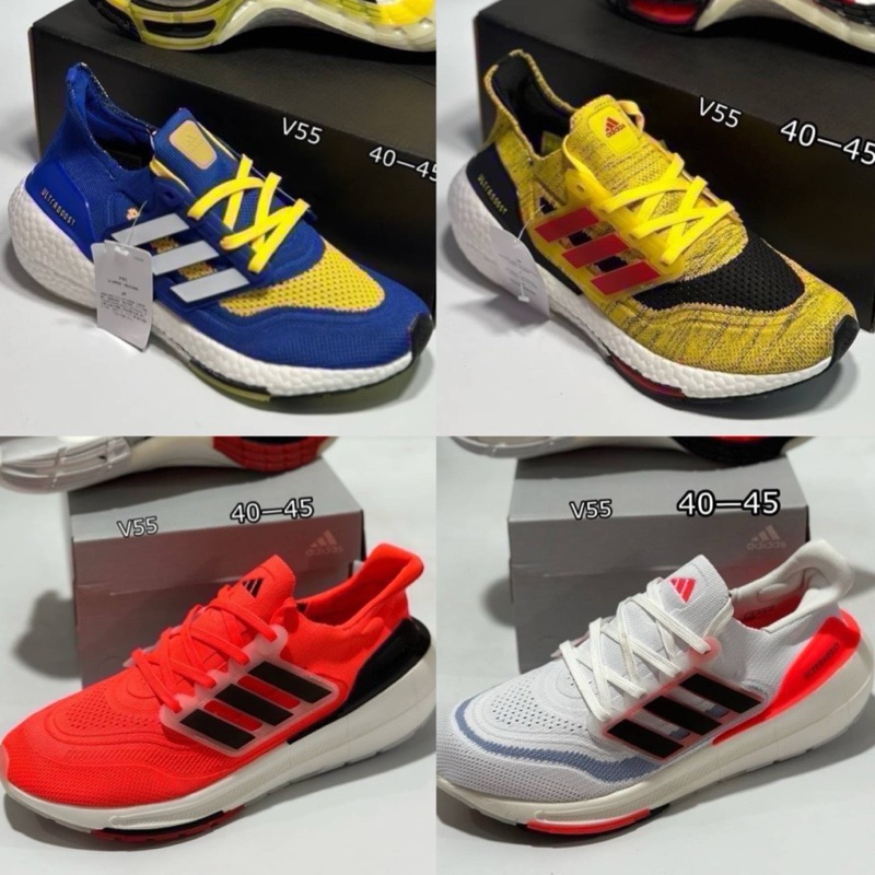 Adidas PureBoost 22 (size40-45) รองเท้าวิ่ง Running Shoes White Blue ...