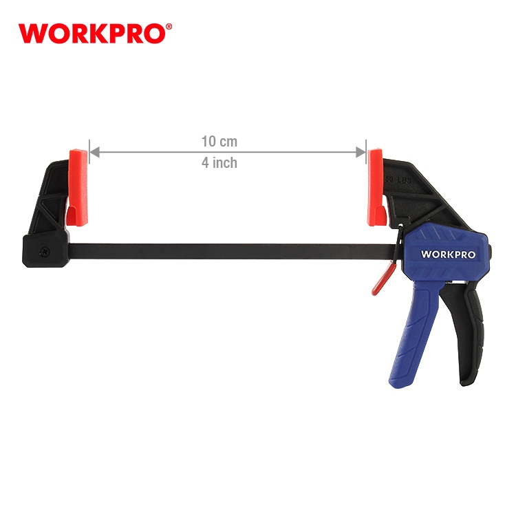 WORKPRO แคลมป์จับชิ้นงาน 100 มม.(4 นิ้ว) แบบเคลื่อนเร็วมินิ 2 ชิ้น รุ่น WP201016 | Shopee Thailand
