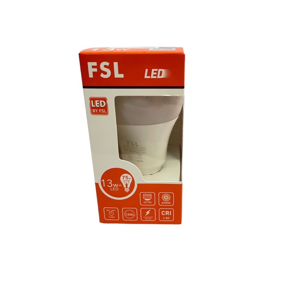 หลอดไฟ LED ทรงกลมแสงสีขาวและสีวอร์ม E27 ยี่ห้อ FSL 15w 13w 9w 7w 5w 3w ...