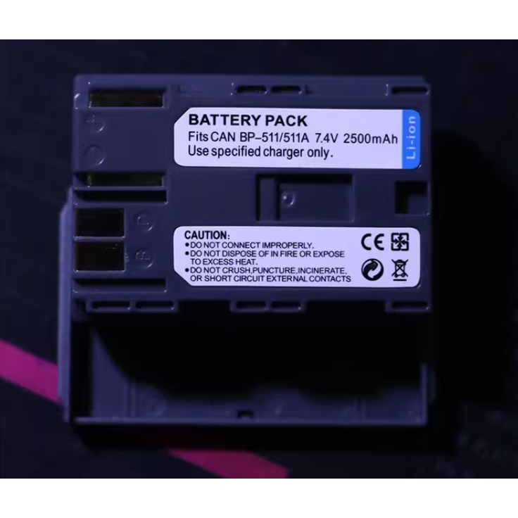 BP511A BP-511 BP-511A BP511แบบชาร์จไฟได้แบตเตอรี่7.4V Li-Ion สำหรับ Canon EOS 300D 5D 20D 30D ...