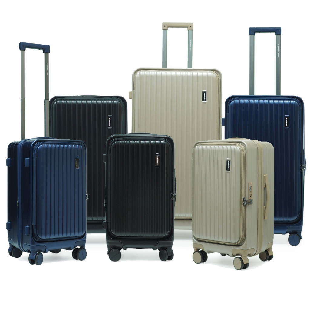 HQ LUGGAGE กระเป๋าเดินทาง TravelTime PC 4 ล้อคู่ ระบบล็อคมาตรฐาน TSA ...