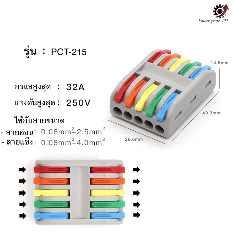 ข้อต่อสายไฟ เทอร์มินอลเพิ่มสาย และต่อสายไฟฟ้า สะดวก ปลอดภัย (PCT-21,PCT ...
