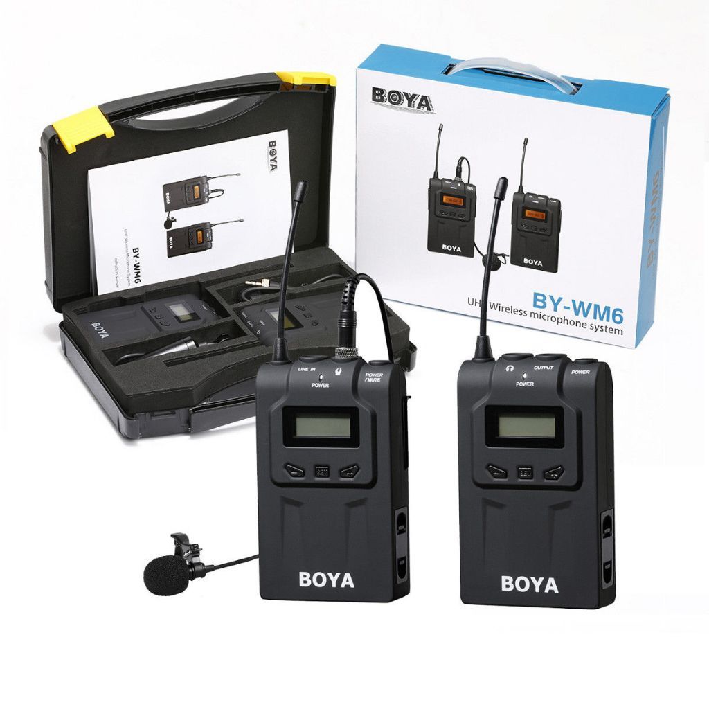 Wireless Microphone - ไมค์ไร้สาย โบย่า BOYA BY-WM6 UHF Dual-Channel ...