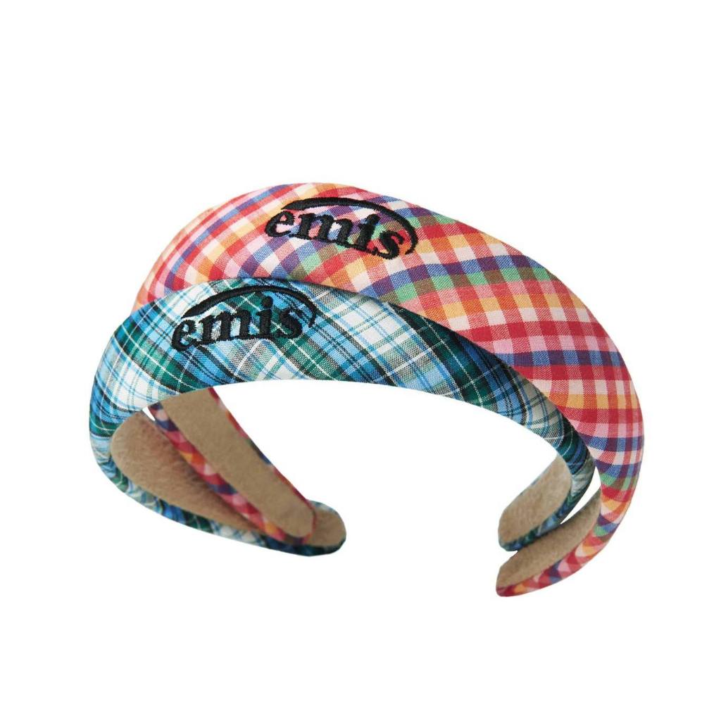 (พร้อมส่ง) ที่คาดผมลายตาราง EMIS - 22SS CHECK HAIRBAND | Shopee Thailand