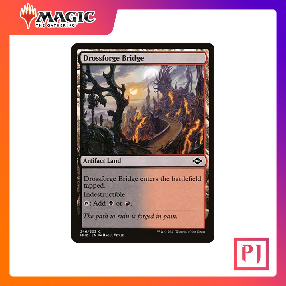 [MTG] Drossforge Bridge [MH2] [LAND] [COMMON] [NORMAL] [ENG] (การ์ดเม ...