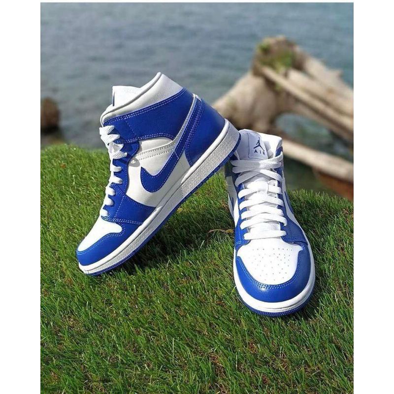 Air Jordan 1 Low Mid (SE) “Hyper Royal White & Blue” 6UK / 8.5US ...