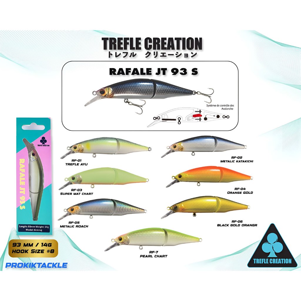 เหยื่อปลอมRAFALE JT 93S TREFLE CREATION | Shopee Thailand