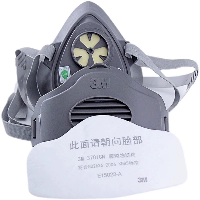 3M 3200 หน้ากากครบชุด พร้อมฐานรอง3700 (ของแท้) ป้องกันกลิ่น ควัน และ ...