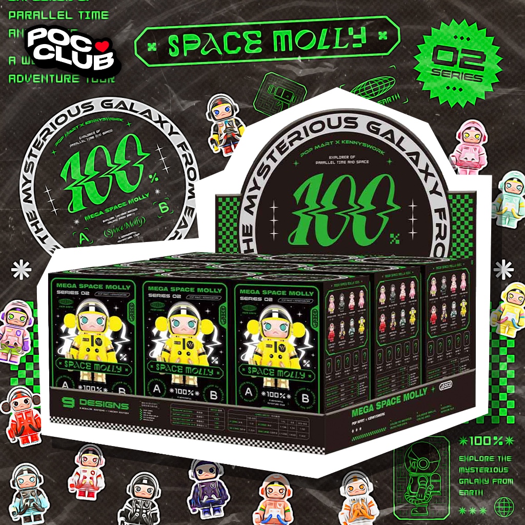 [POC CLUB] Space Molly V2 Blindbox Series (Set-A) | Shopee Thailand