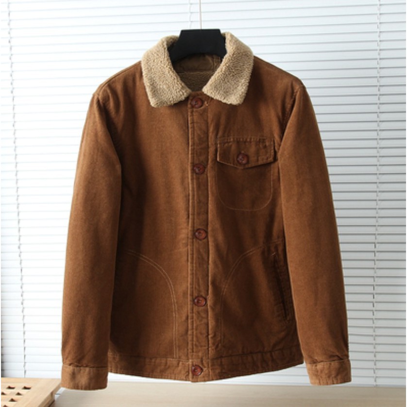 [Coatto.bkk] Unisex Brixton Jacket เสื้อโค้ทชายผ้าลูกฟูกเนื้อนิ่ม คอปก ...