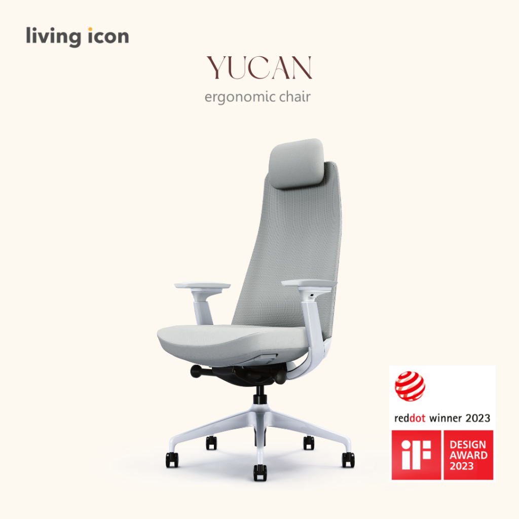Living Icon เก้าอี้เพื่อสุขภาพ รุ่น Yucan - Silver | Shopee Thailand
