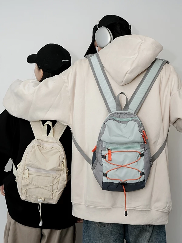 กระเป๋าเป้ไนล่อนมินิ รุ่น N202 สไตล์สปอร์ต ขนาดกะทัดรัด โทนสีตัดกัน จุ ...