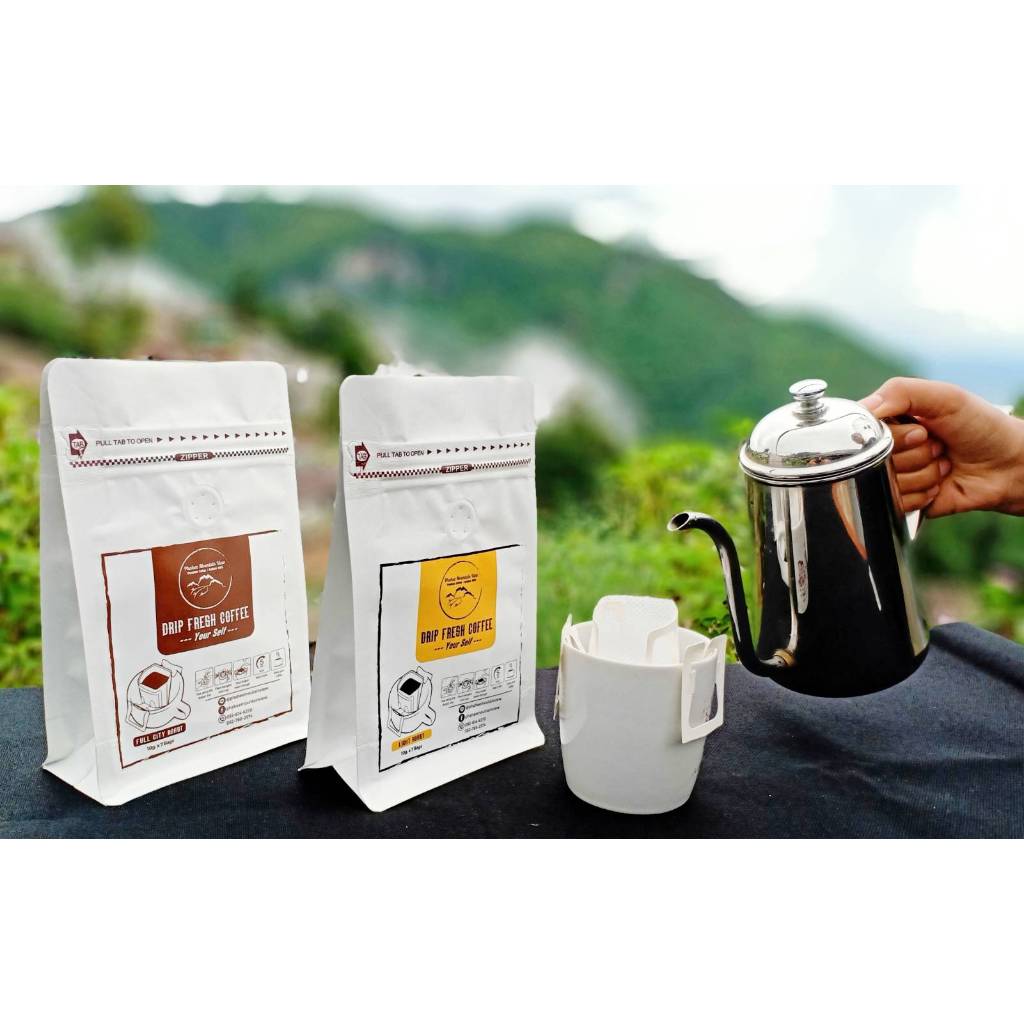 กาแฟผาฮี้ กาแฟสดดริปสำเร็จรูป (Drip Fresh Coffee) Phahee Mountain View ...