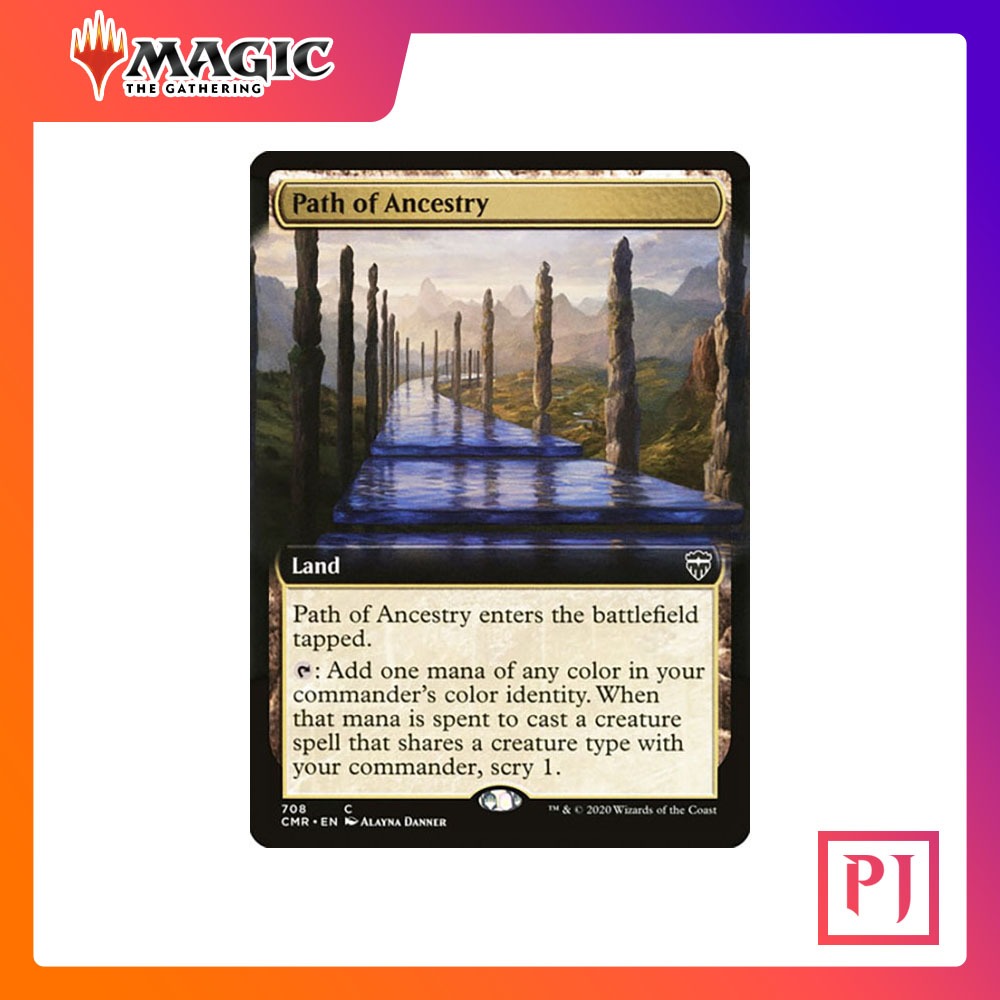 [MTG] Path of Ancestry (Extended Art) [CMR] [LAND] [COMMON] [NORMAL ...