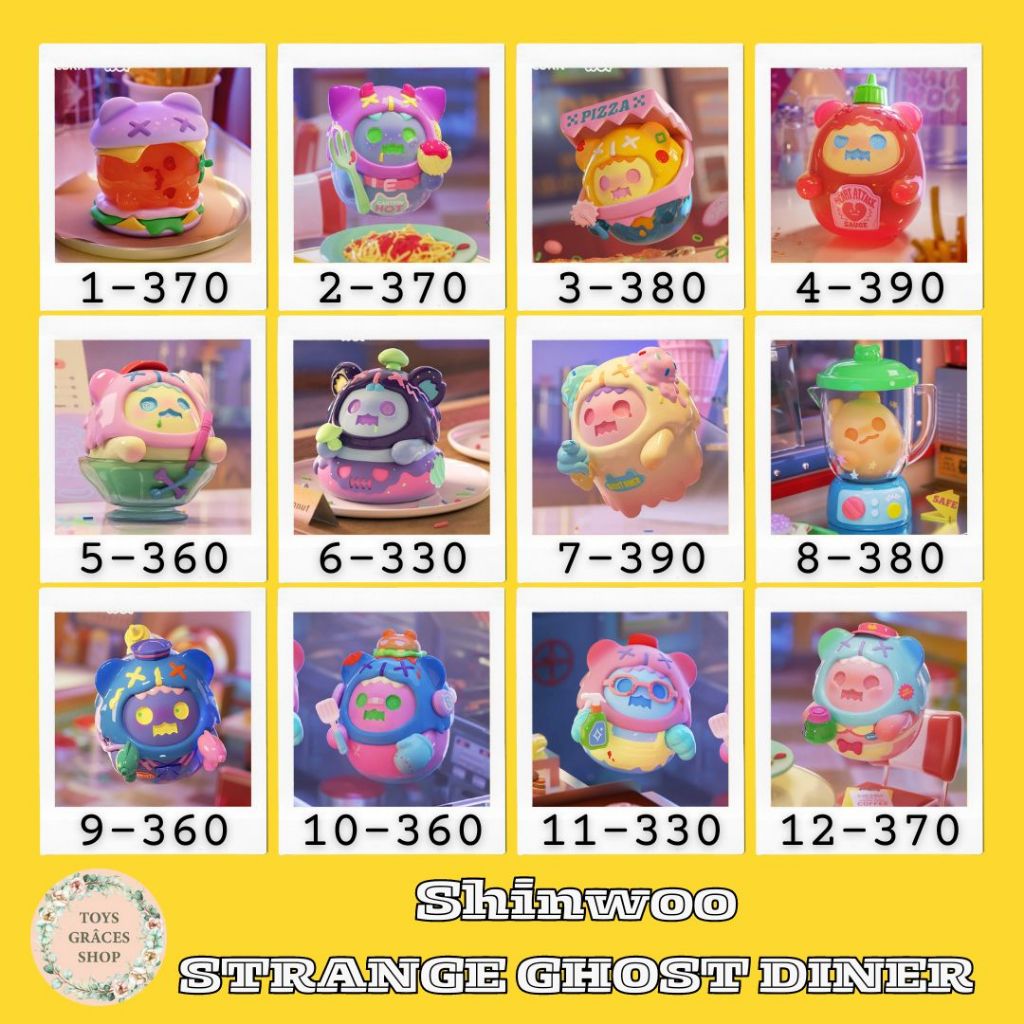 👻พร้อมส่ง แบบตัวแยกและแบบสุ่ม👻 👻Shinwoo Strange Ghost Diner Series👻 ...