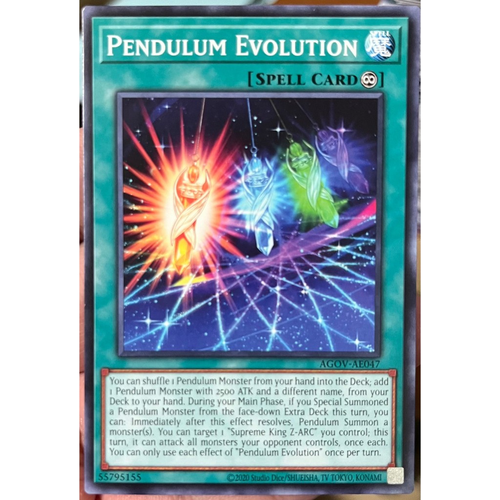 Yugioh Asia-Eng [AGOV-AE047] Pendulum Evolution (Common) การ์ดยูกิแท้ถูกลิขสิทธิ์ | Shopee Thailand