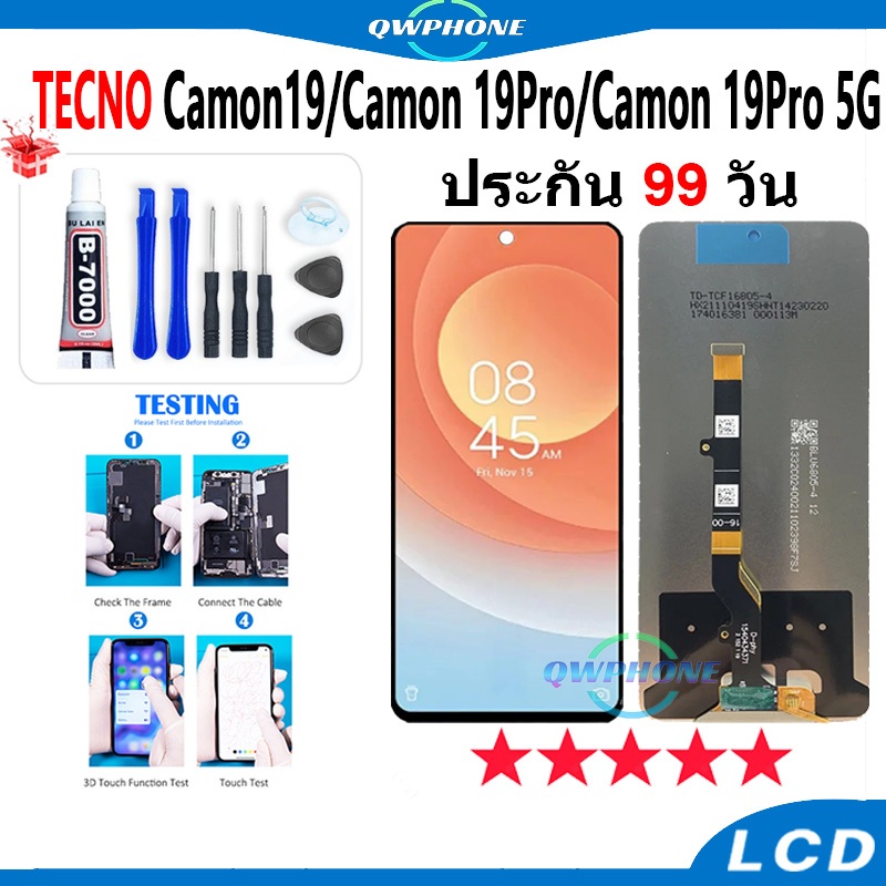 LCD ใช้กับ Tecno Camon19 / Camon 19 Pro / Camon 19Pro 5G หน้าจอ+ทัช ...