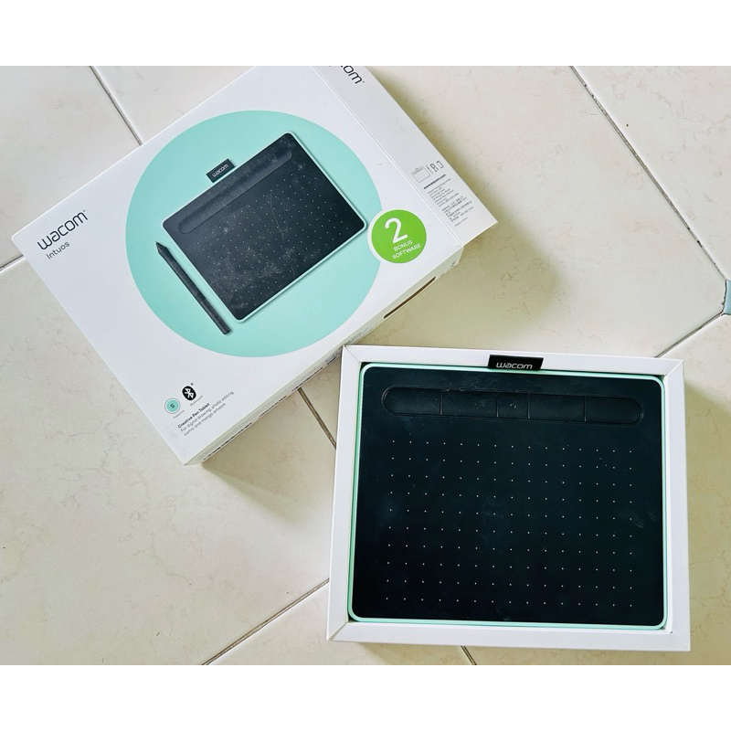 Wacom Intuos S Bluetooth (CTL-4100WL) กระดานสำหรับวาดภาพกราฟฟิก Green ...