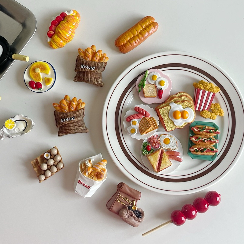 (พร้อมส่ง) foooood magnet แมกเน็ตติดตู้เย็น มีให้เลือกหลายแบบค่า | Shopee Thailand