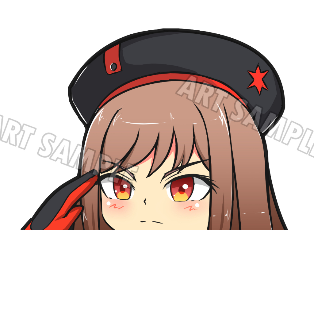 Rapi Peeker Nikke Game สติ๊กเกอร์ 2 ชิ้น GODDESS OF VICTORY NIKKE ...