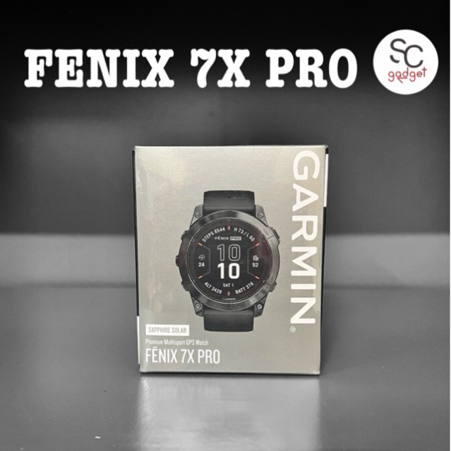 GARMIN fēnix 7X Pro – Sapphire Solar Edition Carbon Gray DLC Titanium ...