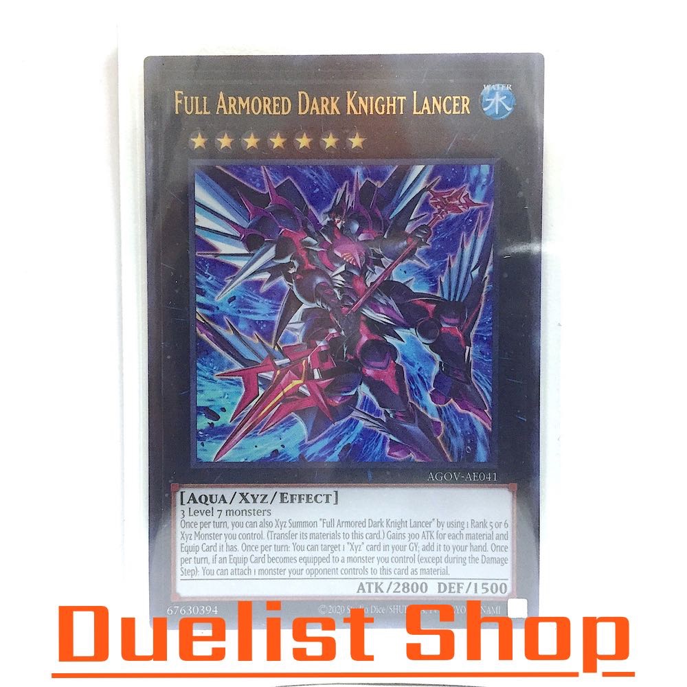 Full Armored Dark Knight Lancer (UR) Monster Water Rank7 [Aqua/Xyz/Effect] ชุด AGOV-AE041 การ์ด ...