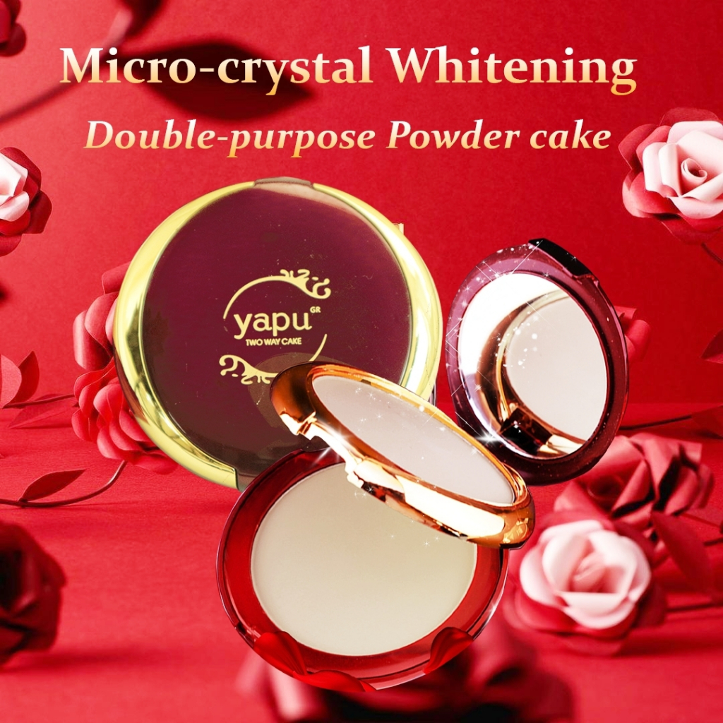 YAPU Powder แป้งพัฟตลับแดง แป้ง 2 ชั้น [No.Y-0988] Micro-Crystal ...