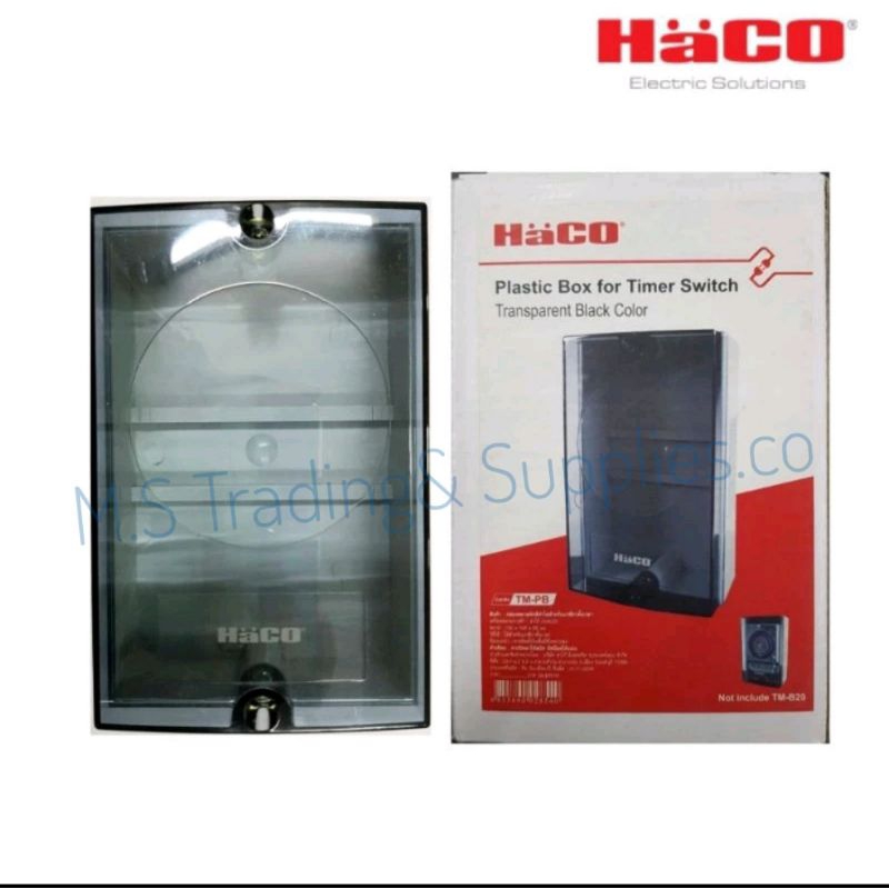 Haco black plastic box For timer(TM-B20)model TM-PB - BoxHaco กล่อง ...