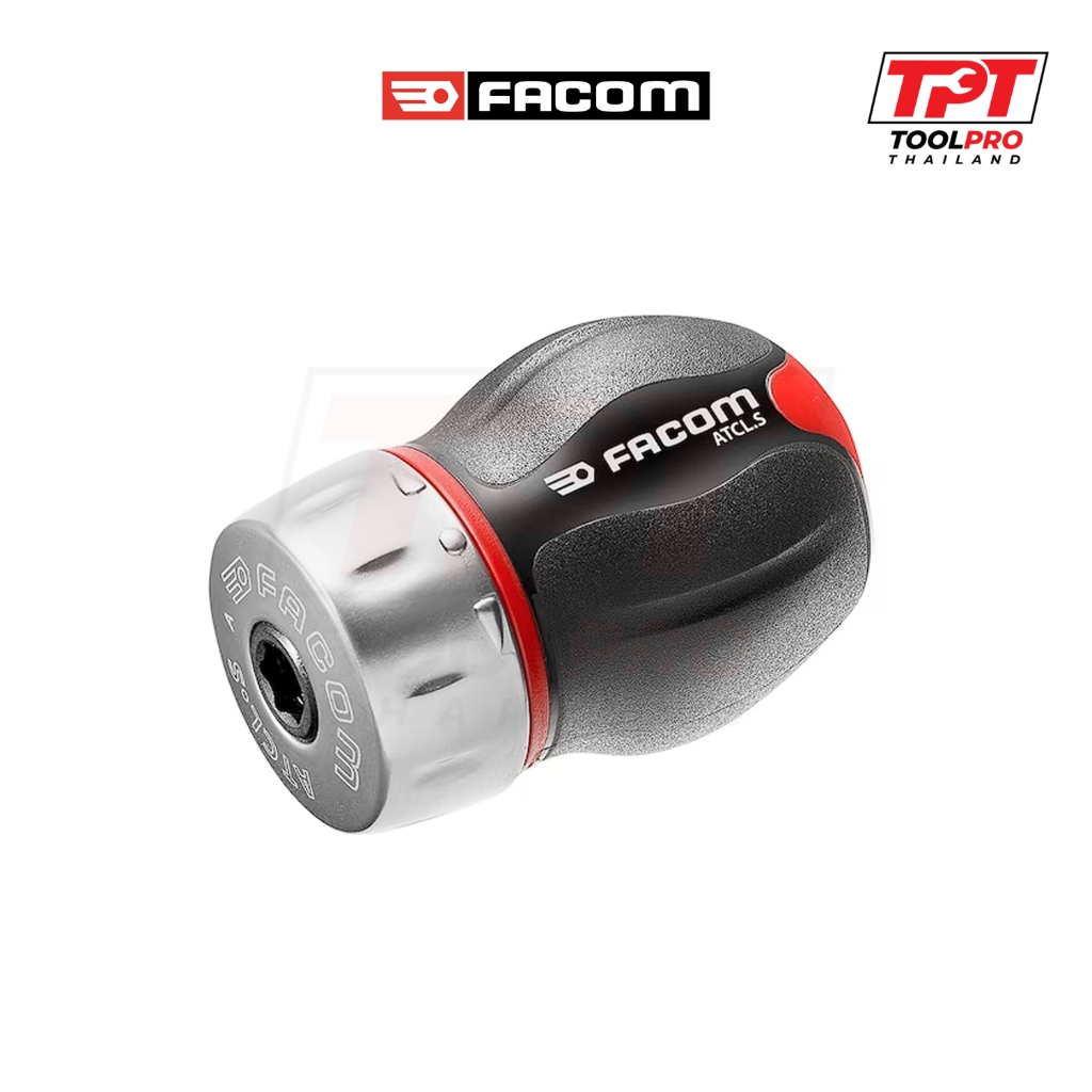 Facom ไขควงกรอกแกรก PROTWIST Stubby Ratchet Srewdriver Handle, 1/4 ...