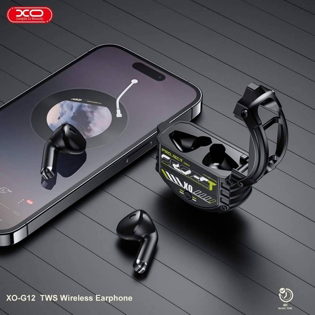 หูพังไร้สาย True Wireless รุ่น XO-G12 เคสหูฟัง วัสดุ อลูมิเนียม บลูทูธ 5.3 ฟังได้นานต่อเนื่อง 4 ...