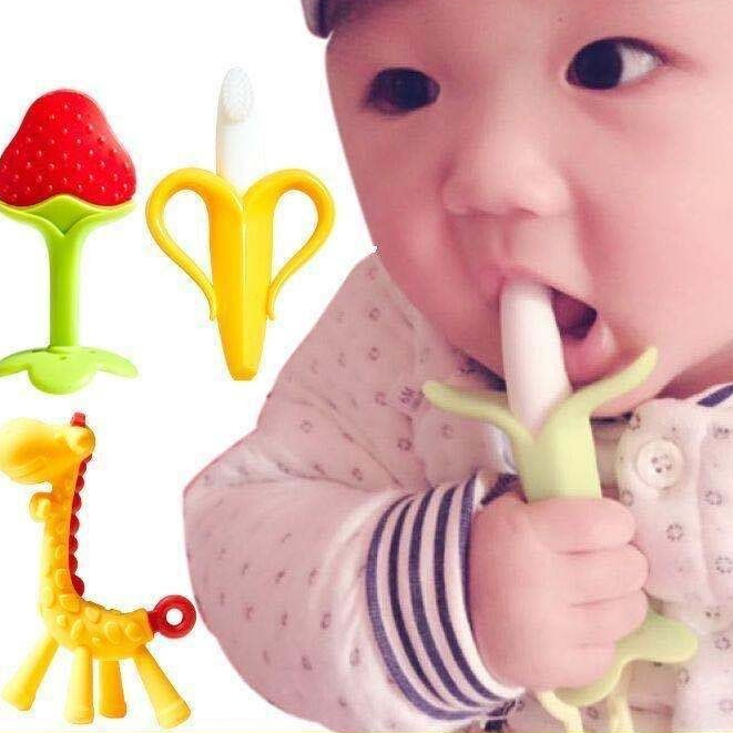 Baby Teething Stick Baby Manhattan Hand Ball Bite Toy Le Silicone 4 ...
