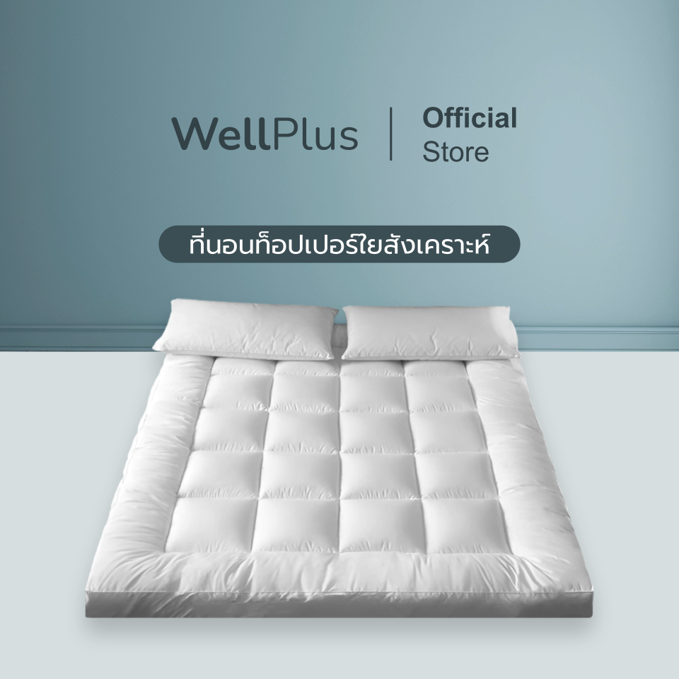 Wellplus Topper ที่นอนท็อปเปอร์สุขภาพ หนา 4 นิ้ว ใยสังเคราะห์ นุ่มสบาย ...