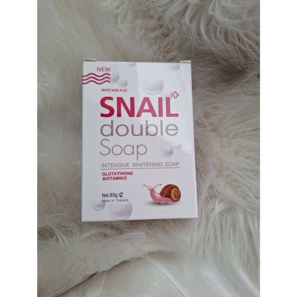 SNAIL Double Soap Intensive Whitening Soap 80g (Box) | Shopee Thailand