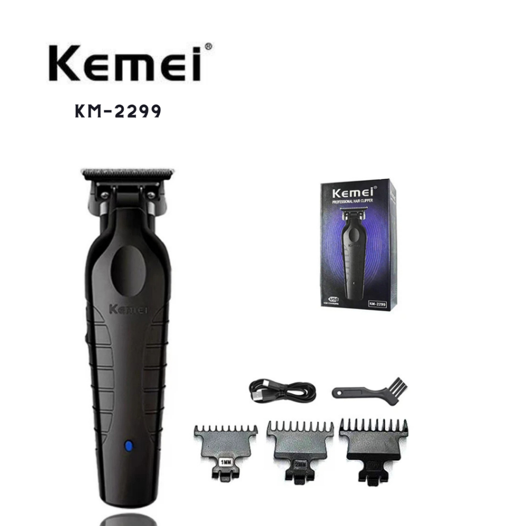 New ปัตตาเลี่ยนตัวฮิต Kemei 2296/2299 ไร้สาย ฟันตัดขึ้นทรง กันขอบ | Shopee Thailand