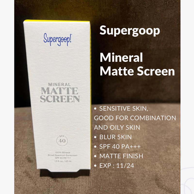 Mattescreen Supergoop | Shopee Thailand