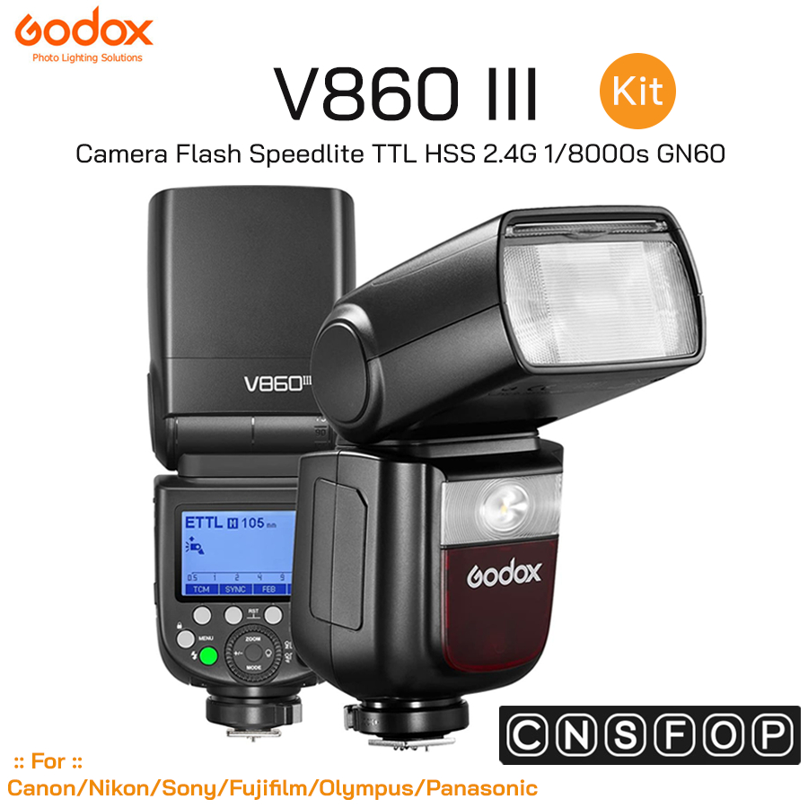 Godox Flash V860III 2.4G TTL HSS Flash Speedlite สำหรับกล้อง Canon Sony ...