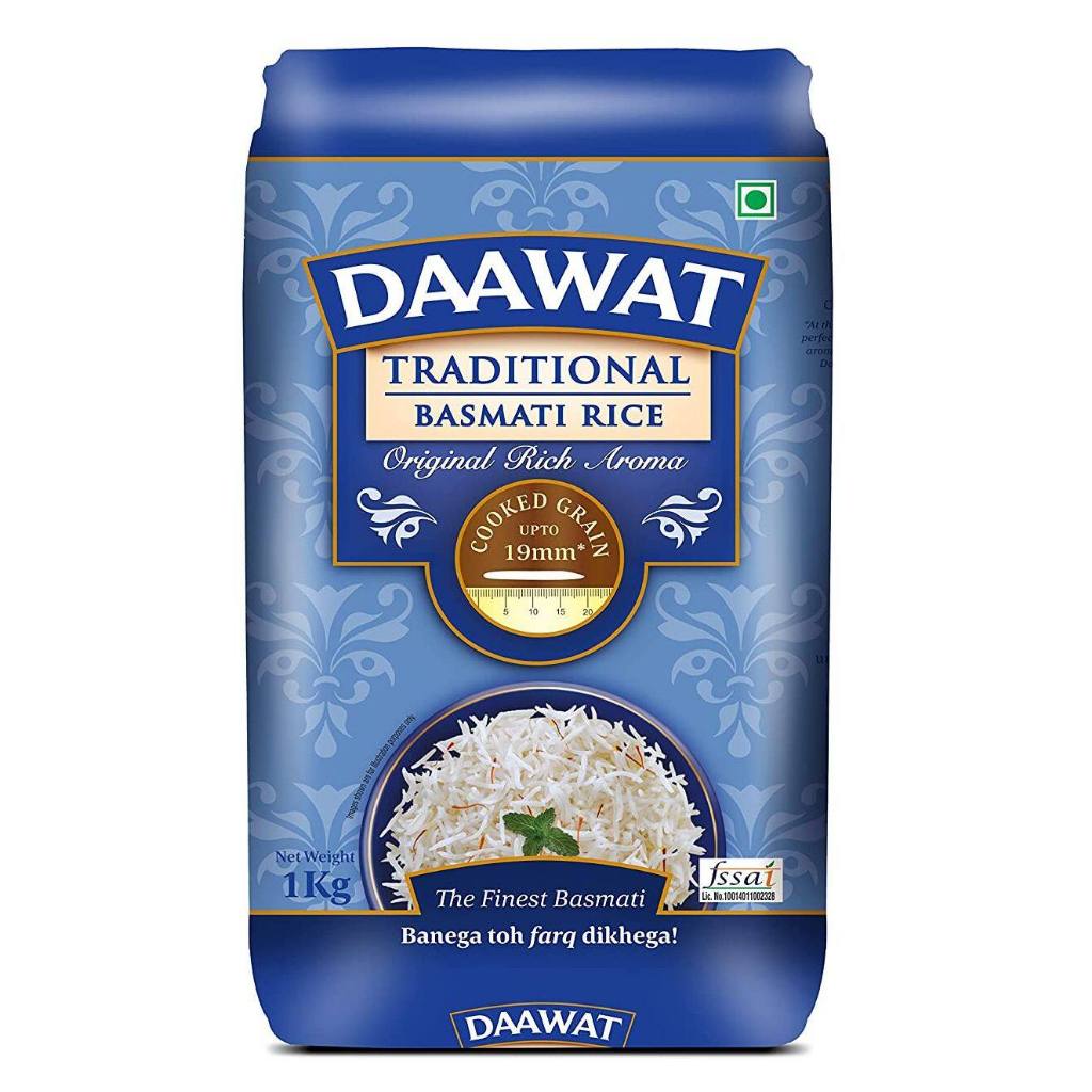 Daawat Traditional Basmati Rice 1 kg Daawat Traditional Basmati Rice 1 ...